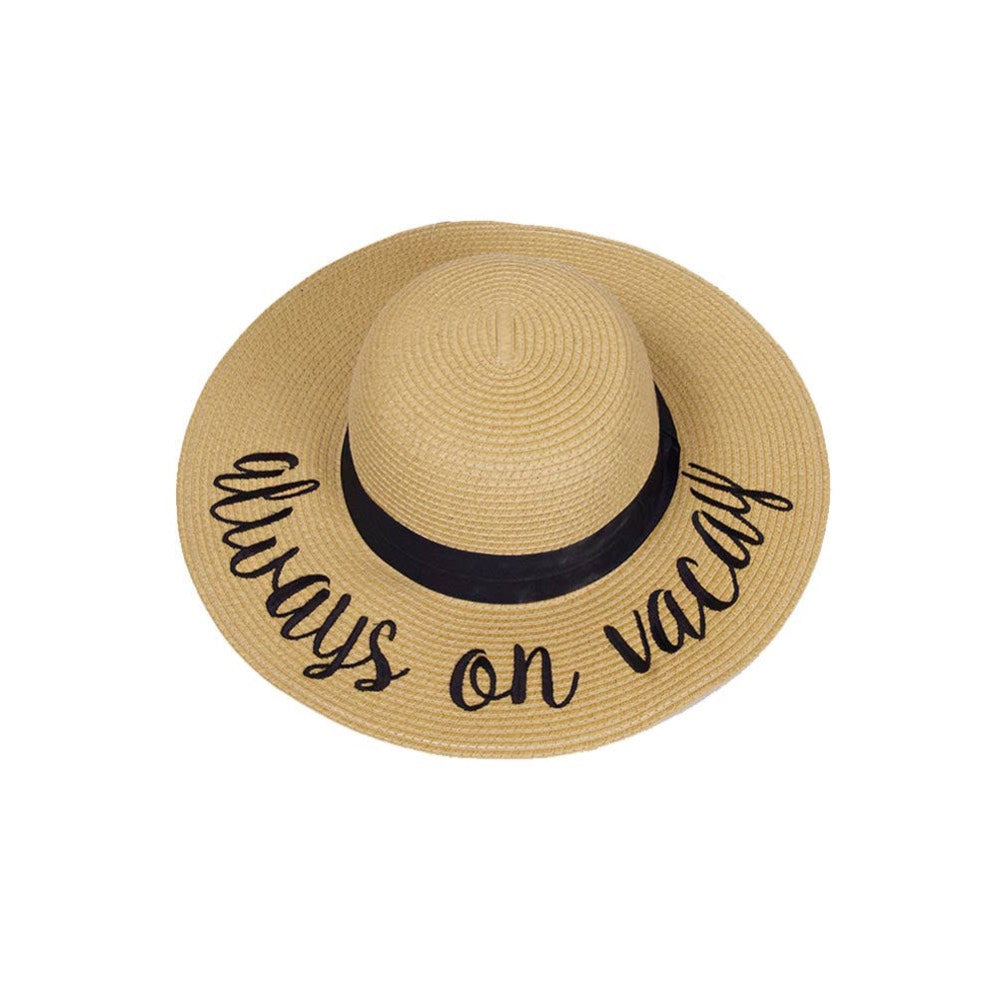 Women's Two-toned Brown & Black Paper/Polyester Sun Hat Sunnie – Bon Bini